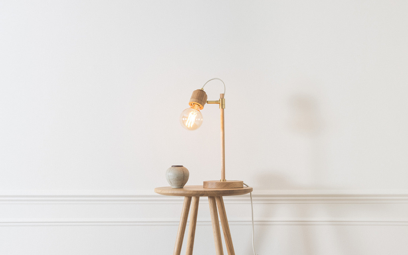 Elin Table Light | Wooden Desk Lamp | Tom Raffield