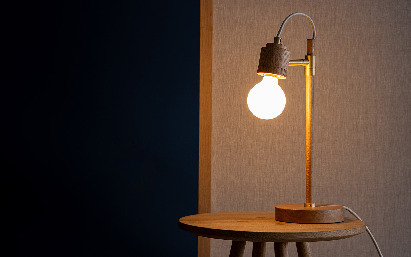 Elin Table Light | Wooden Desk Lamp | Tom Raffield