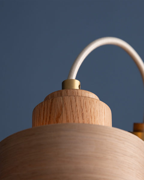 Spire Table Light | Wooden Desk Lamp with Shade | Tom Raffield