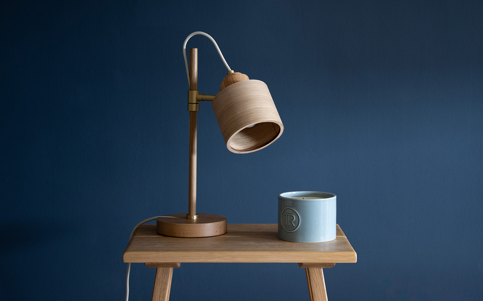 Spire Table Light | Wooden Desk Lamp with Shade | Tom Raffield