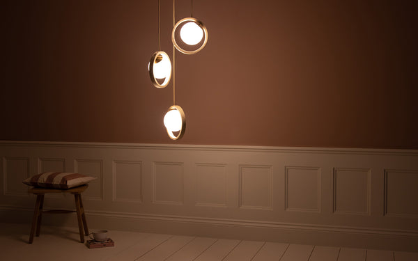 Loer Pendant Small - Trio Cluster | Tom Raffield