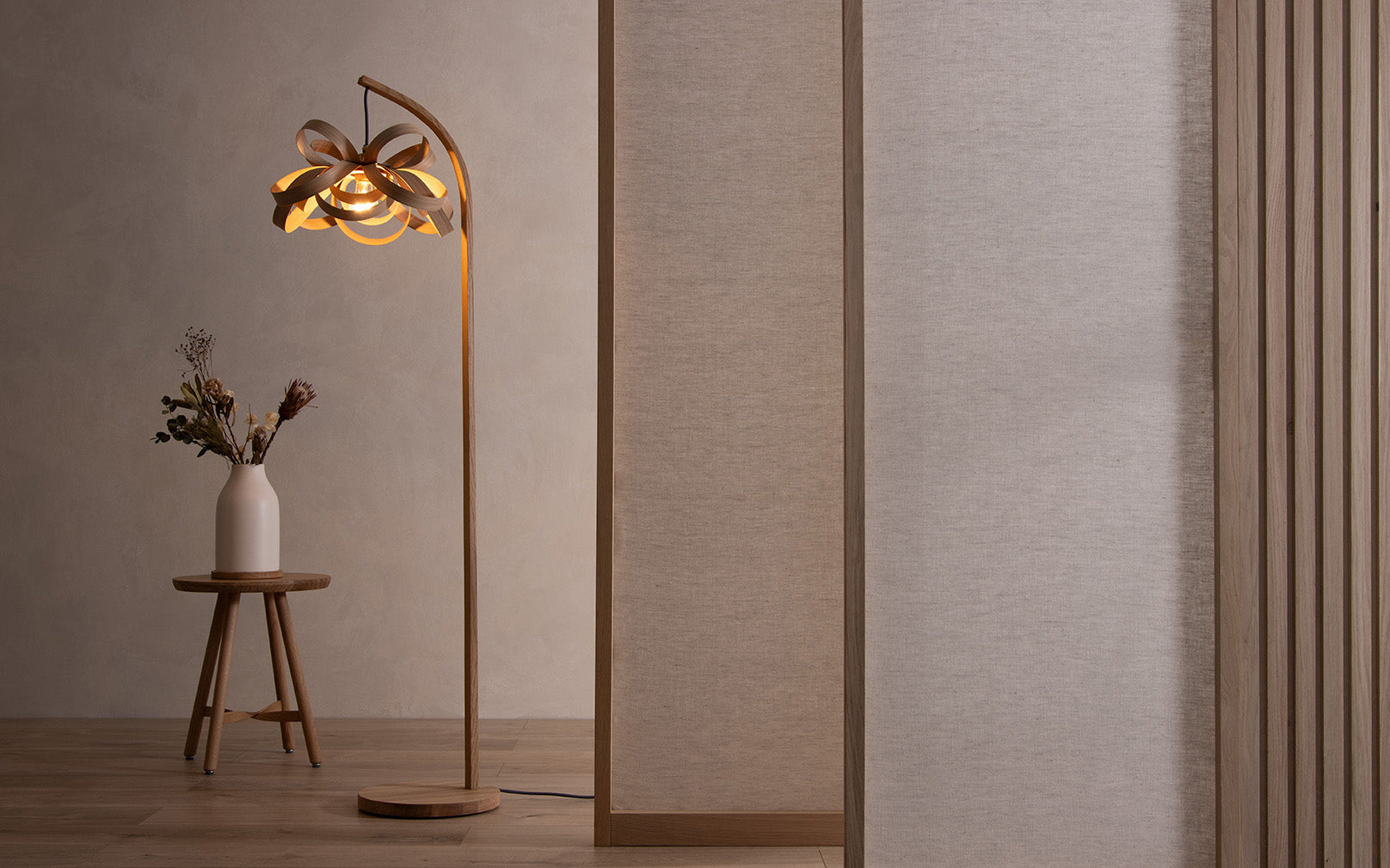 Skipper Small - Stem Floor Light | Tom Raffield