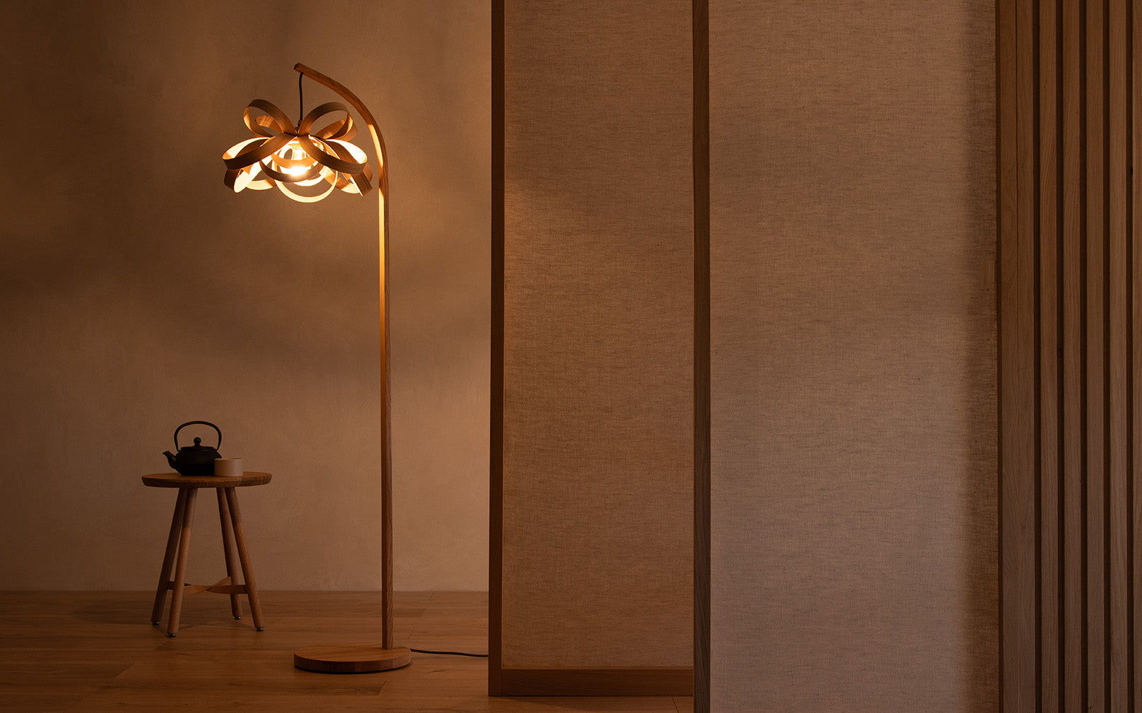 Skipper Small - Stem Floor Light | Tom Raffield